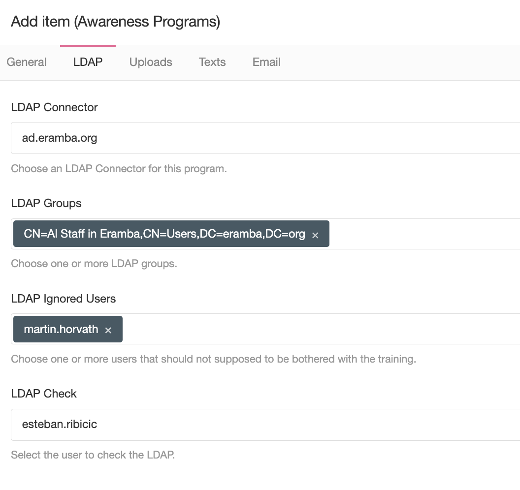 Awareness Programs | Eramba learning portal