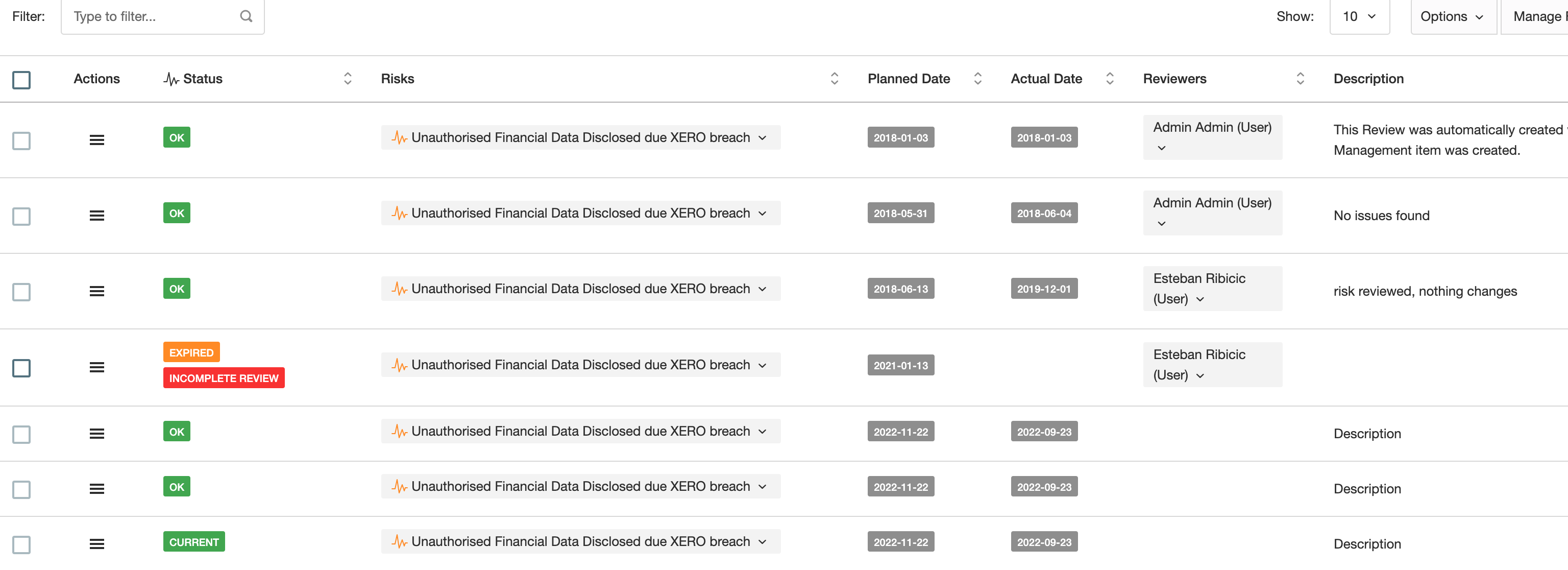 Risk Management | Eramba learning portal