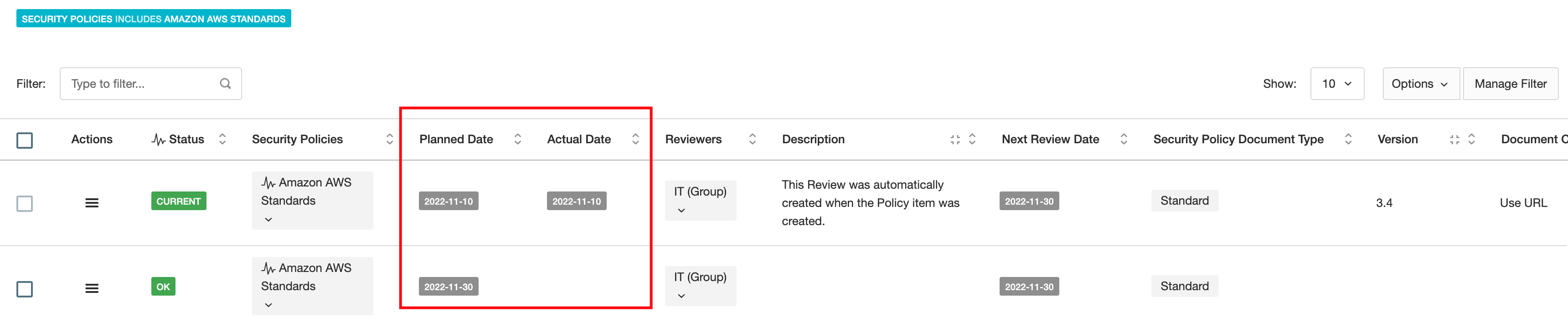 Policy Management | Eramba learning portal