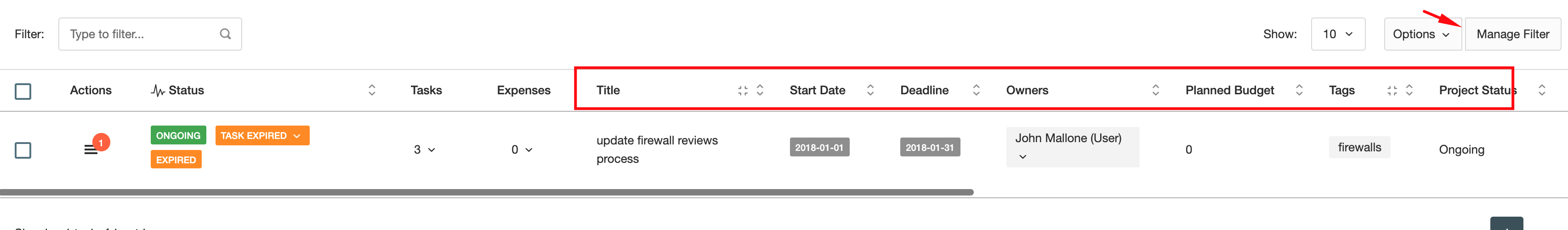 Project Management | Eramba learning portal
