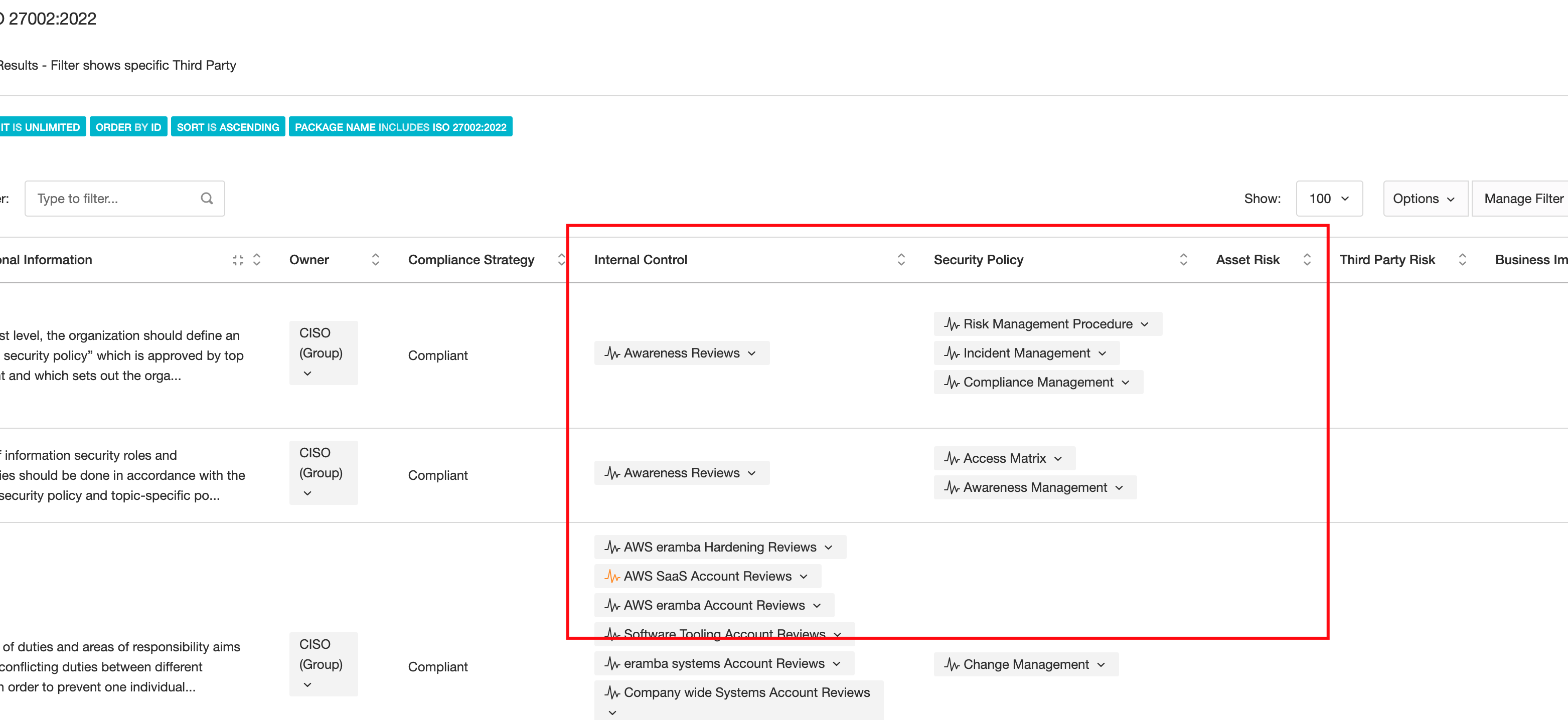 Compliance Management | Eramba learning portal