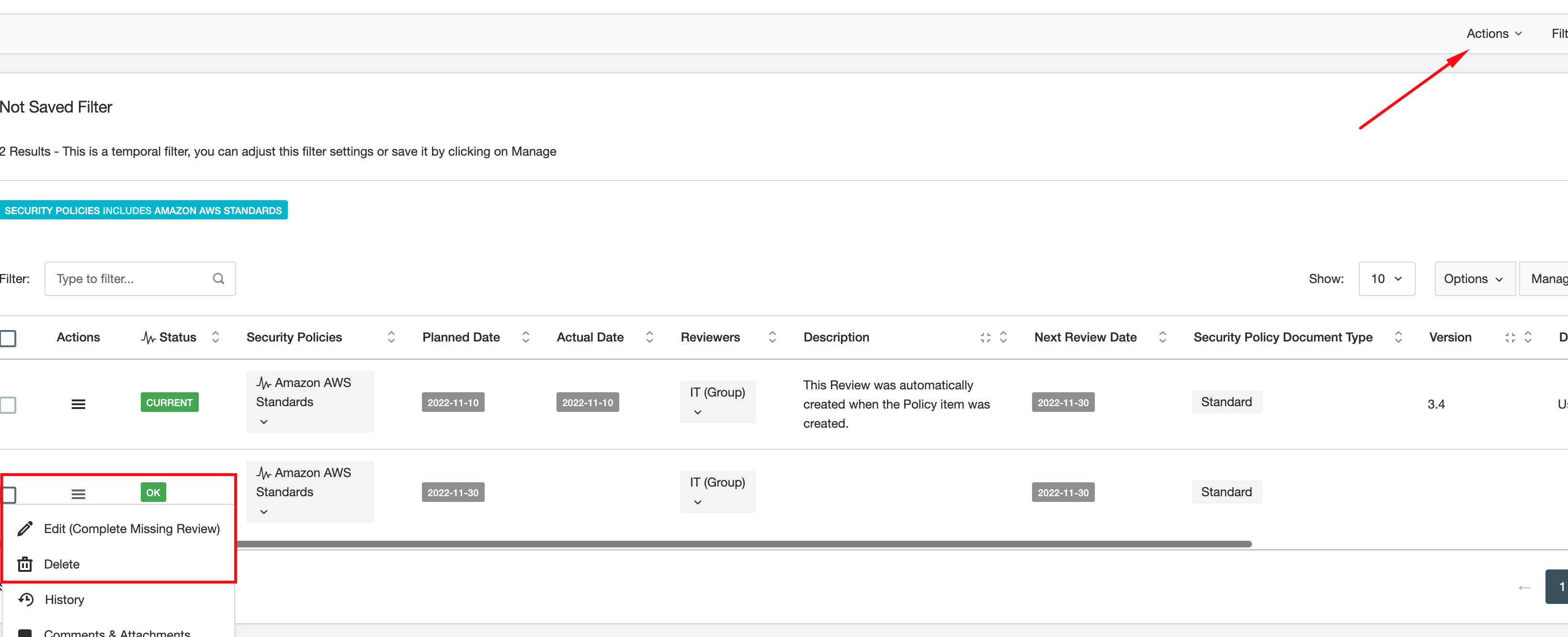 Policy Management | Eramba learning portal