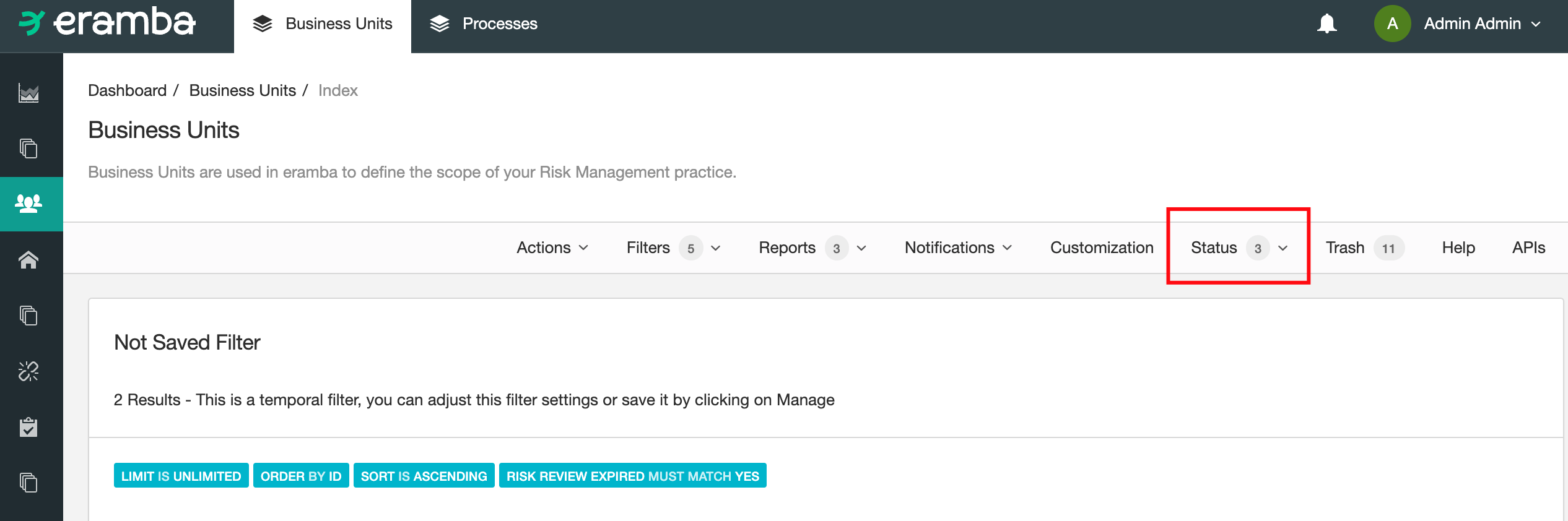 Asset Management | Eramba learning portal