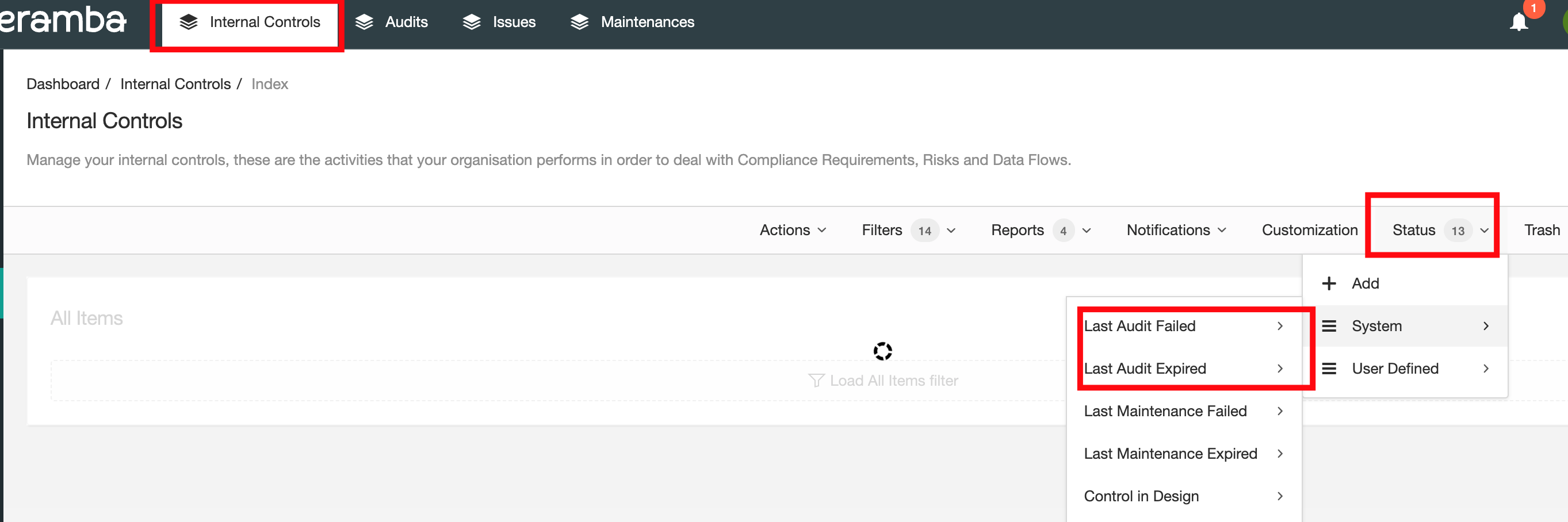 Internal Controls | Eramba learning portal