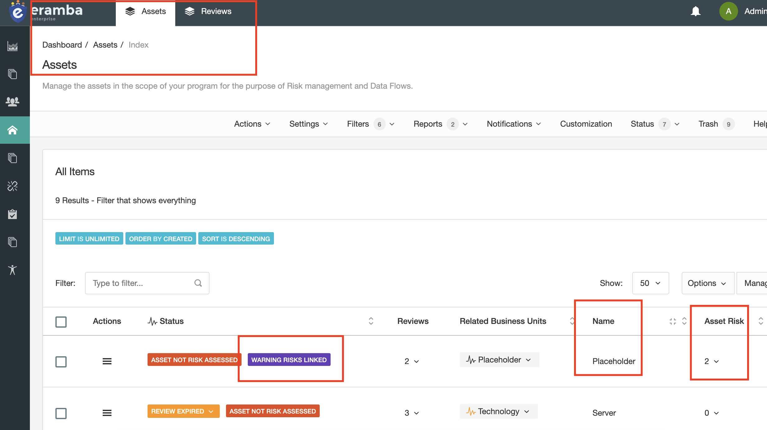 Risk Management | Eramba learning portal