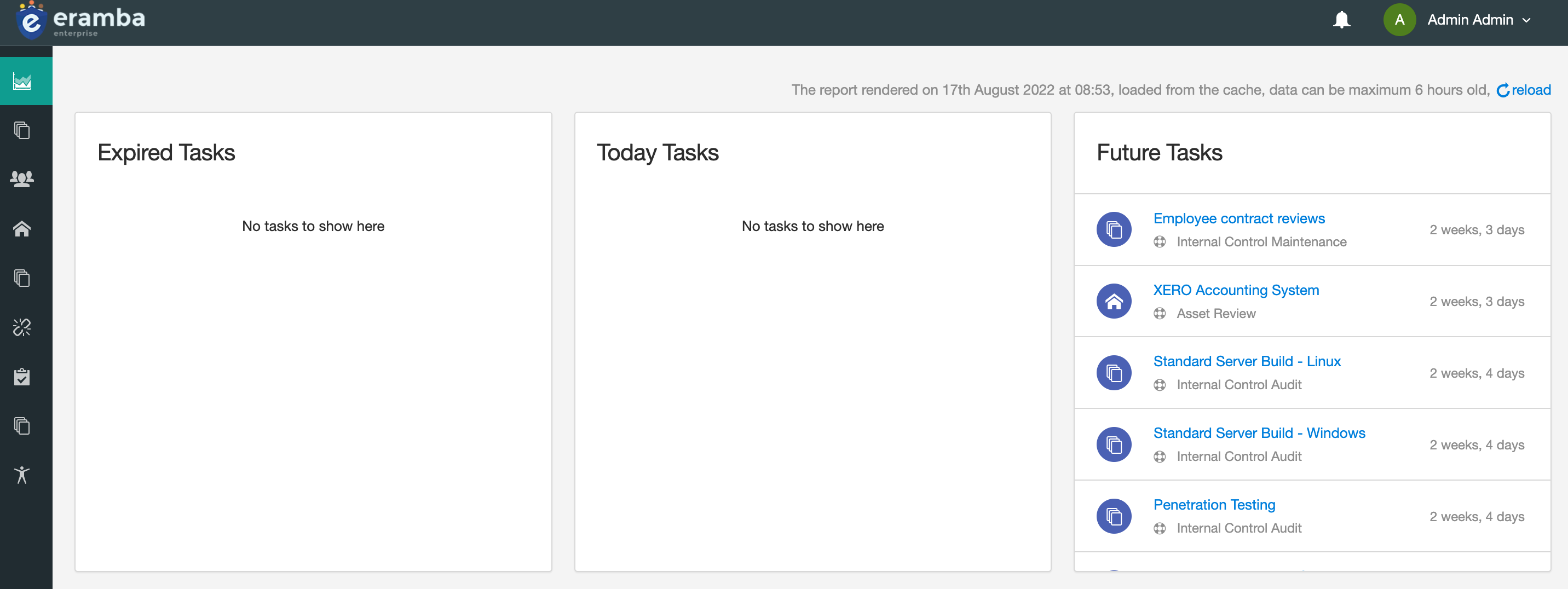 Graphical Reports Eramba Learning Portal